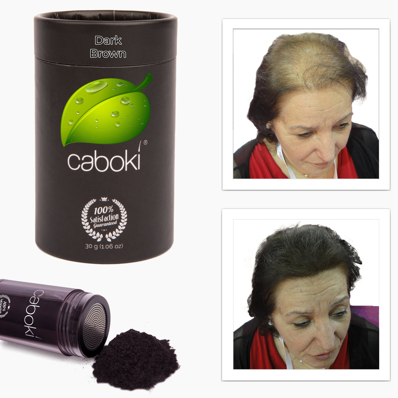 Caboki Hair Building Fiber, All-Natural Hair Loss Concealer, Best ...
