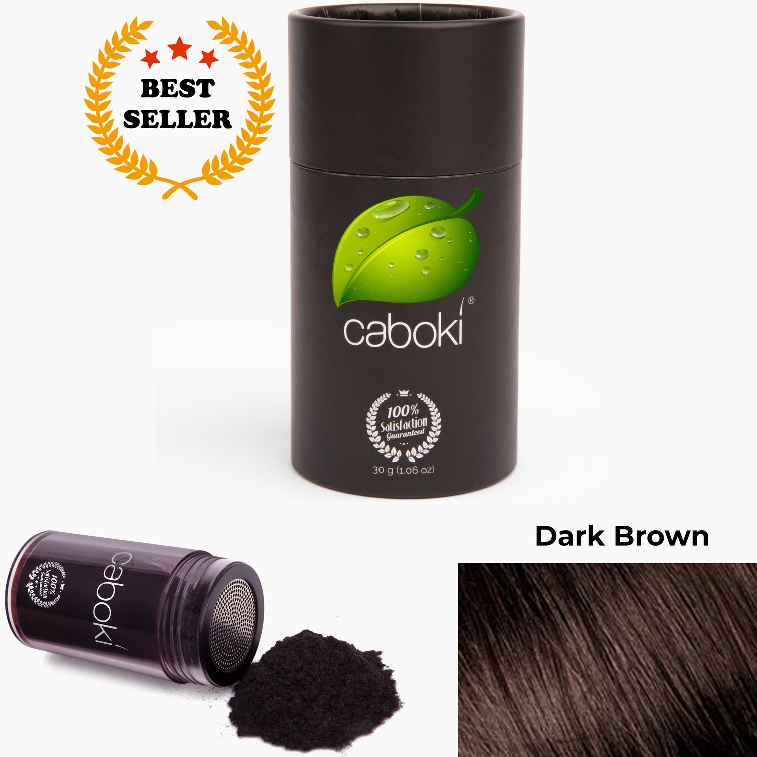 Caboki Hair Building Fiber, All-Natural Hair Loss Concealer 30 Gram ...