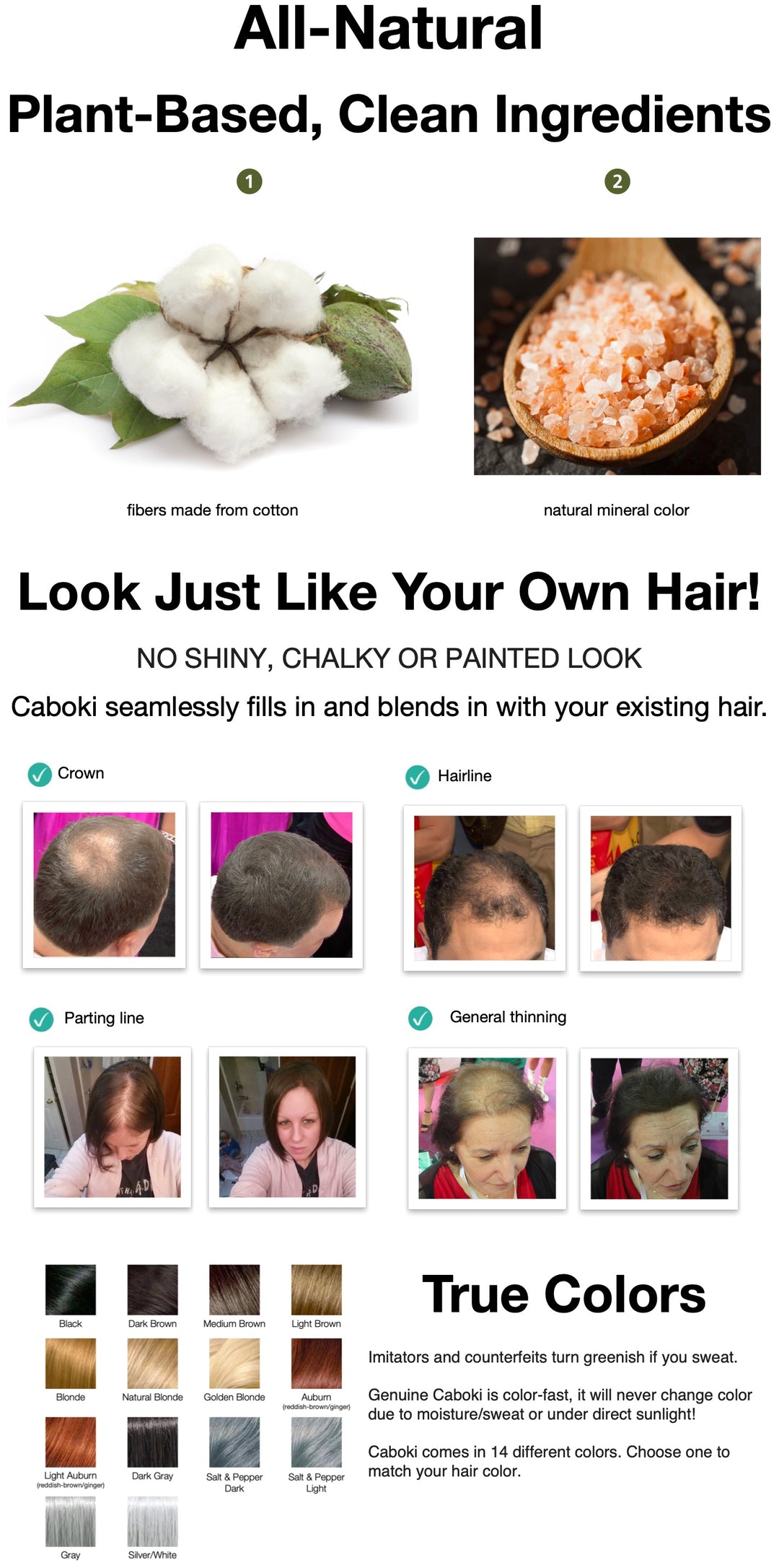 Hair Fiber Powder - Caboki Starter Kit – Caboki.com